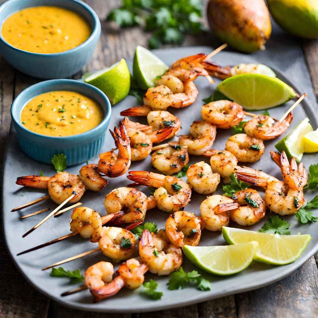Cajun Grilled Shrimp with Mango Habanero Dipping Sauce - The Local Barrel