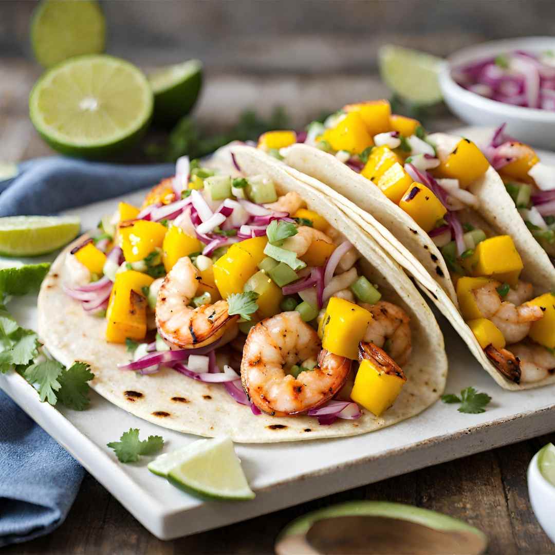Jerk Shrimp Tacos with Mango Salsa - The Local Barrel