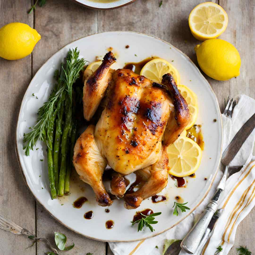 Lemon and Honey Roasted Chicken - The Local Barrel