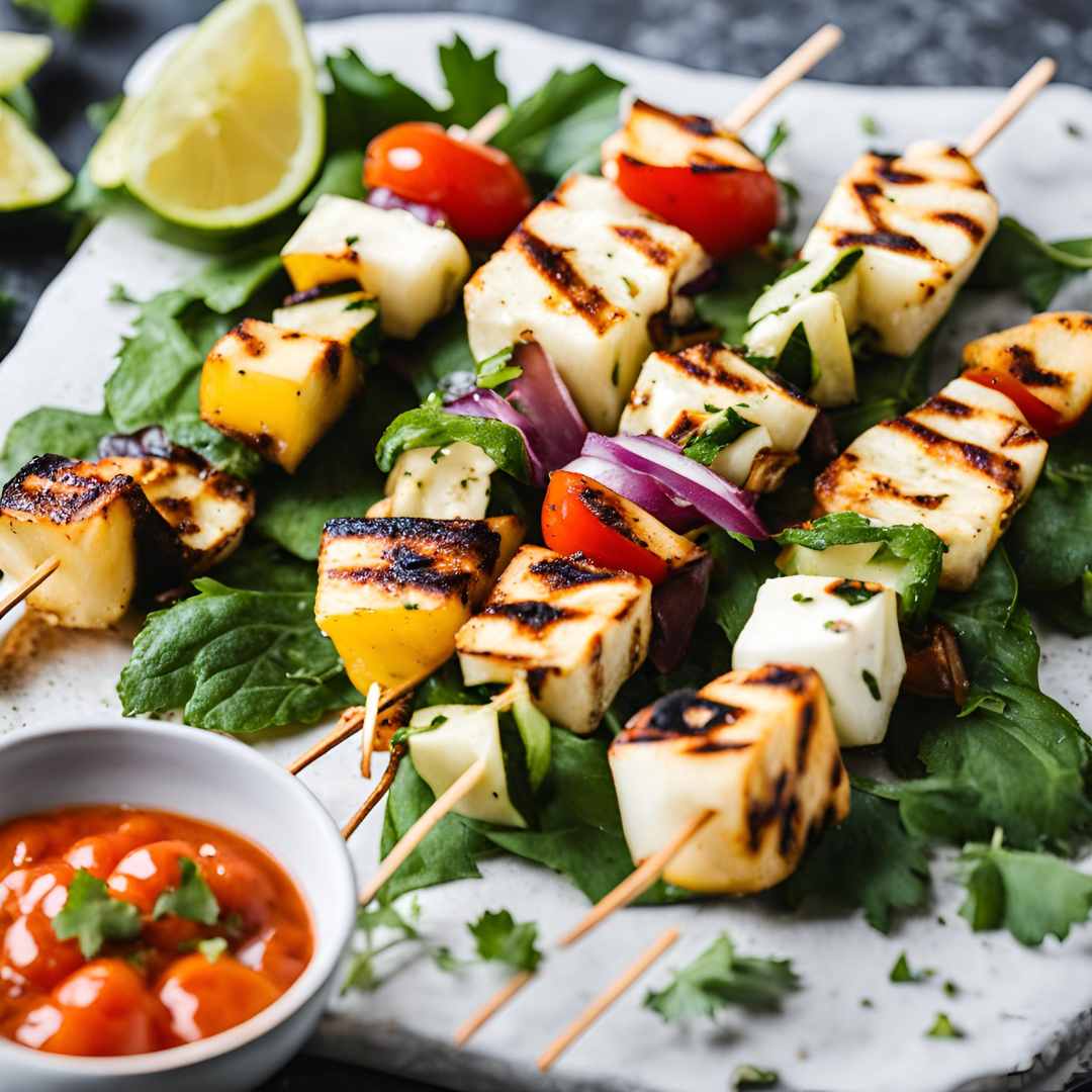 Grilled Halloumi Skewers - The Local Barrel
