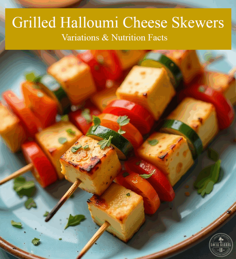 Grilled Halloumi Cheese Skewers - A Simple, Tasty Recipe