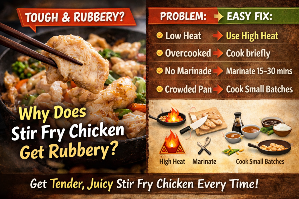 Why Is My Stir Fry Chicken Rubbery? Easy Cooking Fixes - The Local Barrel
